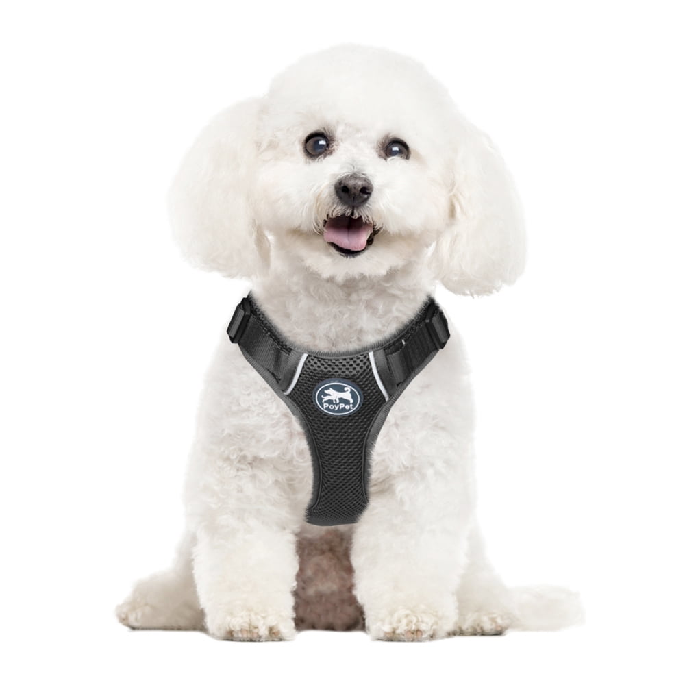 PoyPet Dog Harness Adjustable Soft Breathable Mesh Pet Harness No Pull ...
