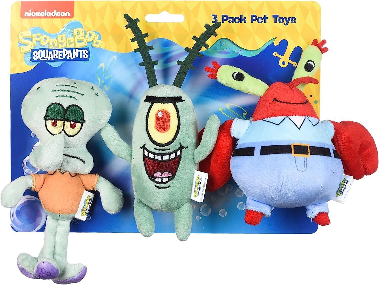 3 Peluches Bob Esponja Diferentes Personajes Oficial Nickelodeon ...