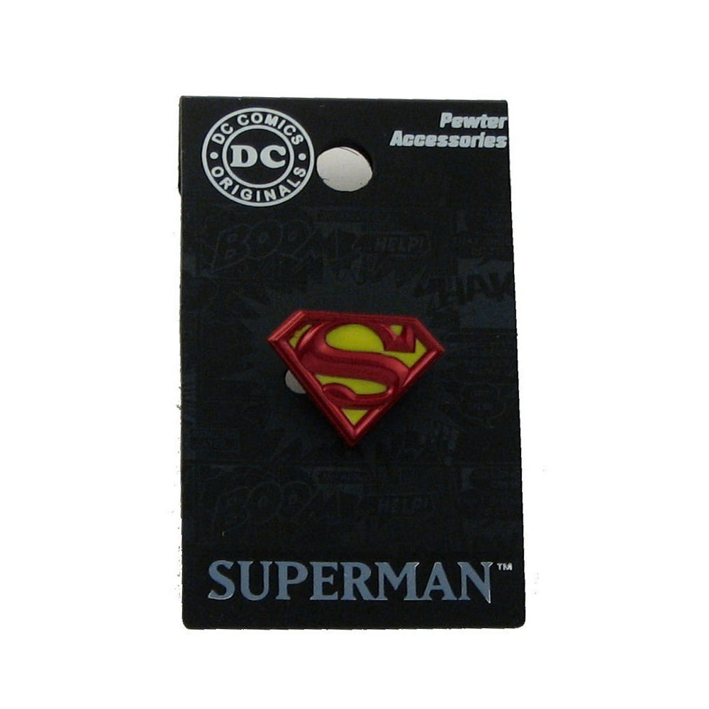 Superman pinsupsymclrlapel Superman Symbol Colored Lapel Pin - Walmart ...