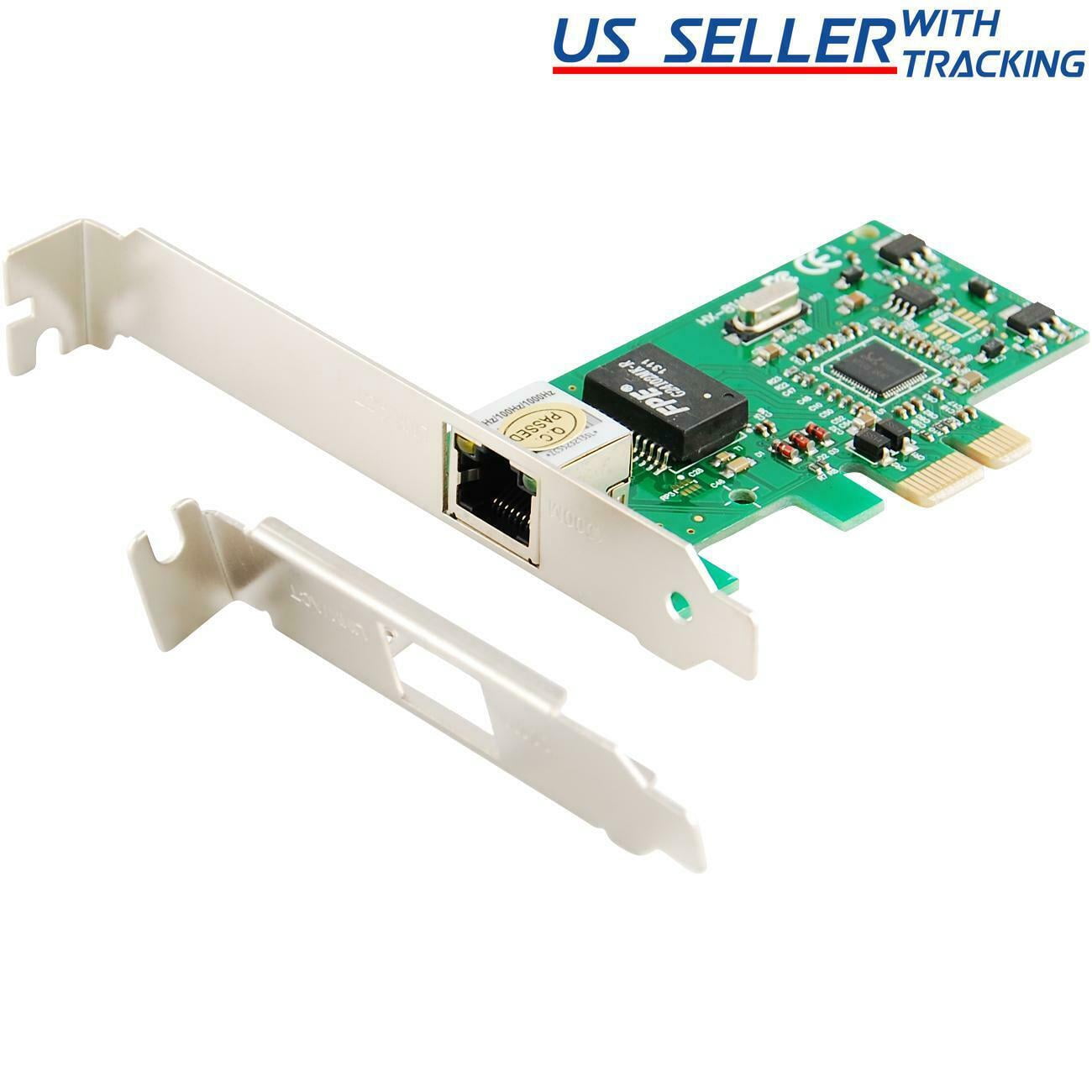 Gigabit Ethernet Low Profile PCI Express Network LAN Card 10/100/1000 ...