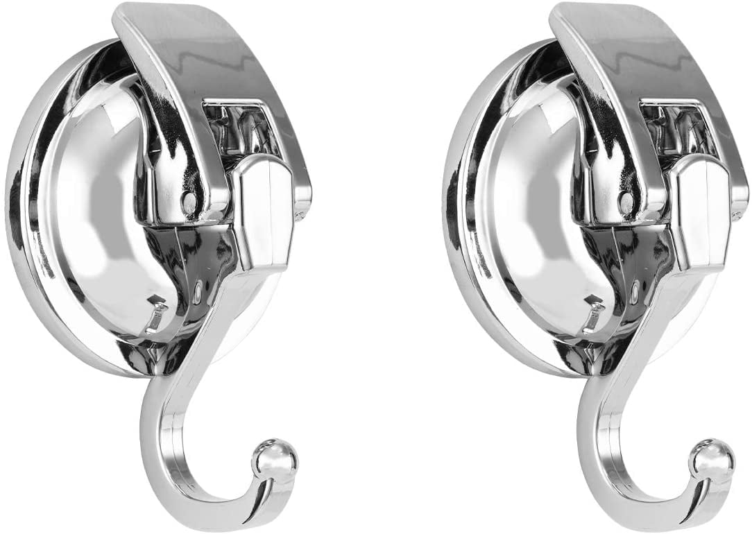 No Punching Heavy Duty Vacuum Suction Cup Hooks Bathroom Shower Tile ...