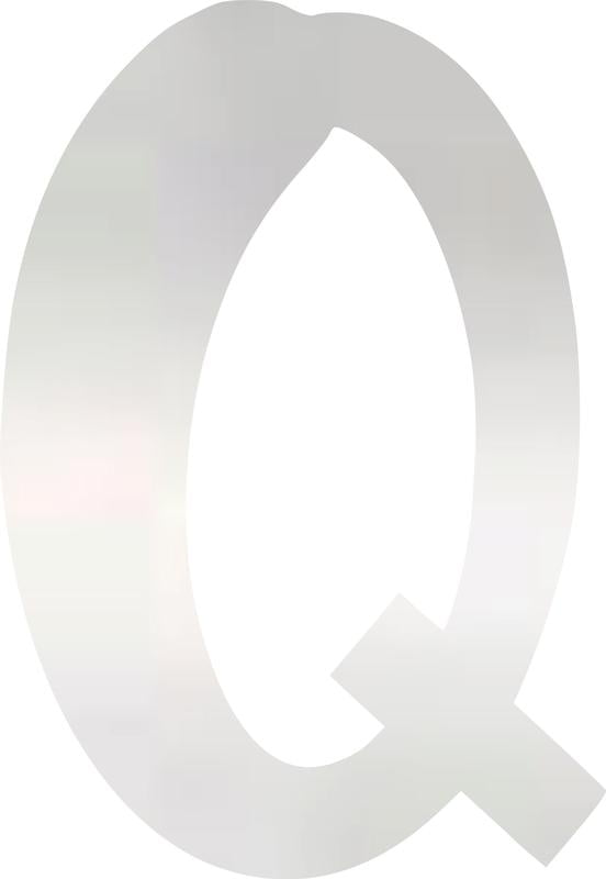 Acrylic Letter Q Blank Craft, 8'' Tall Clear Custom Wedding Reception Signage, DIY - Walmart.com