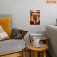 1pc Metal Wall Sign, 8x12 Inches, Golden Retriever with Pumpkin ...