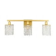 Phineas 3 light Brass and Clear Crystals wall sconce - Walmart.com