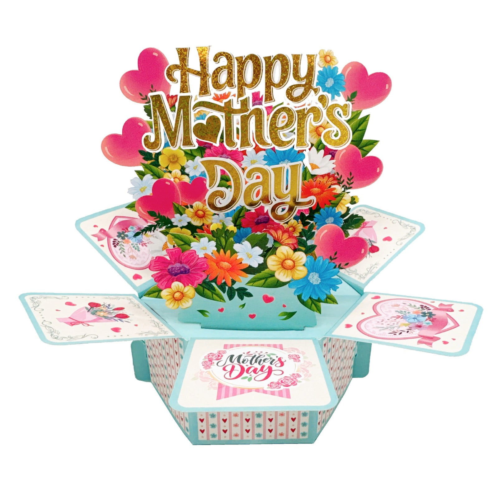 Click here for Heart-Shaped Gold Foil Mothers Day Card - Souew Fr... prices