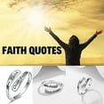 Trust God Cross Ring For Women Silver Faith Over Fear Inspirational ...