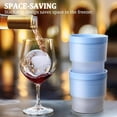 6PCS Large Round Ice Cube Mold Maker Slow Melting Silicone Ice Ball ...