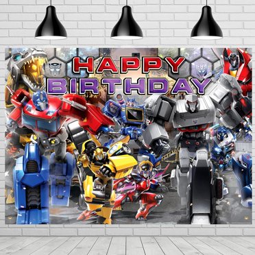Transformers Pennant Banner 2 Pack & Transformers Party Supplies ...