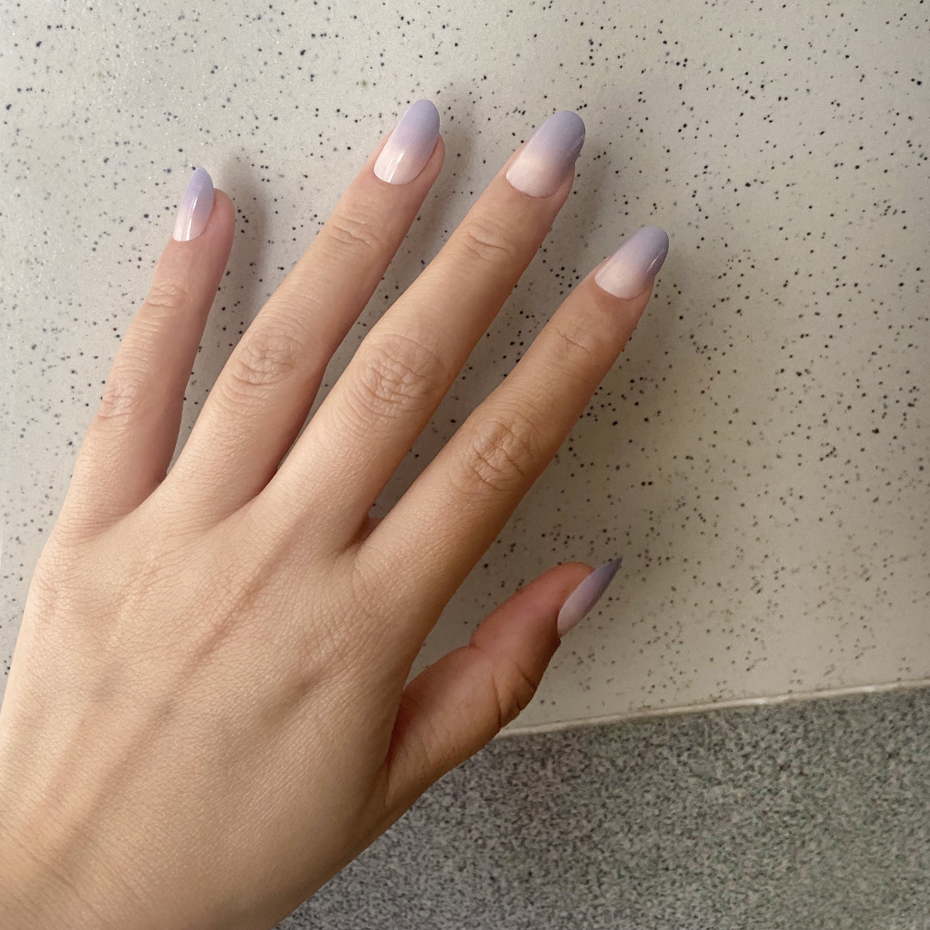 Lan&leefee Gradient press on nails medium , fake nails with 24 pieces ...