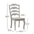 Weston Home Farmhouse French Ladder Back Wood Dining Chairs Set Of 2