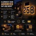 ZKSNART Solar House Numbers Outside Light Up - LED Illuminated Address ...