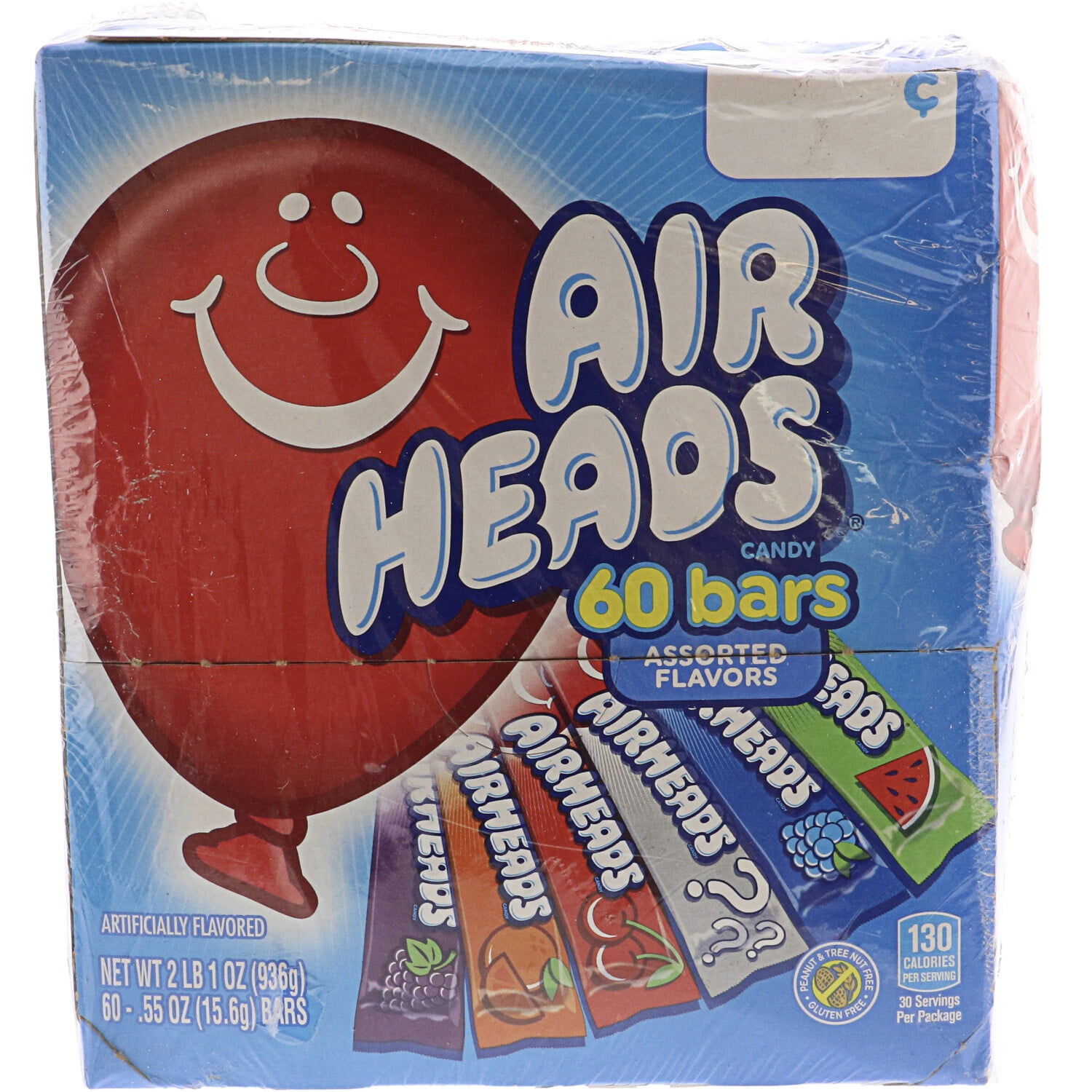 Airhead 60 Bars Assorted Flavors Taffy AH1011 | Walmart Canada