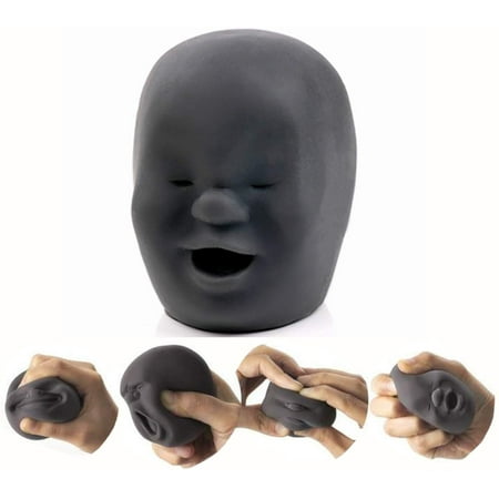 Sin (Black, Depressed)Funny Human Face Emotion Balls,Toys Stress Relief ...