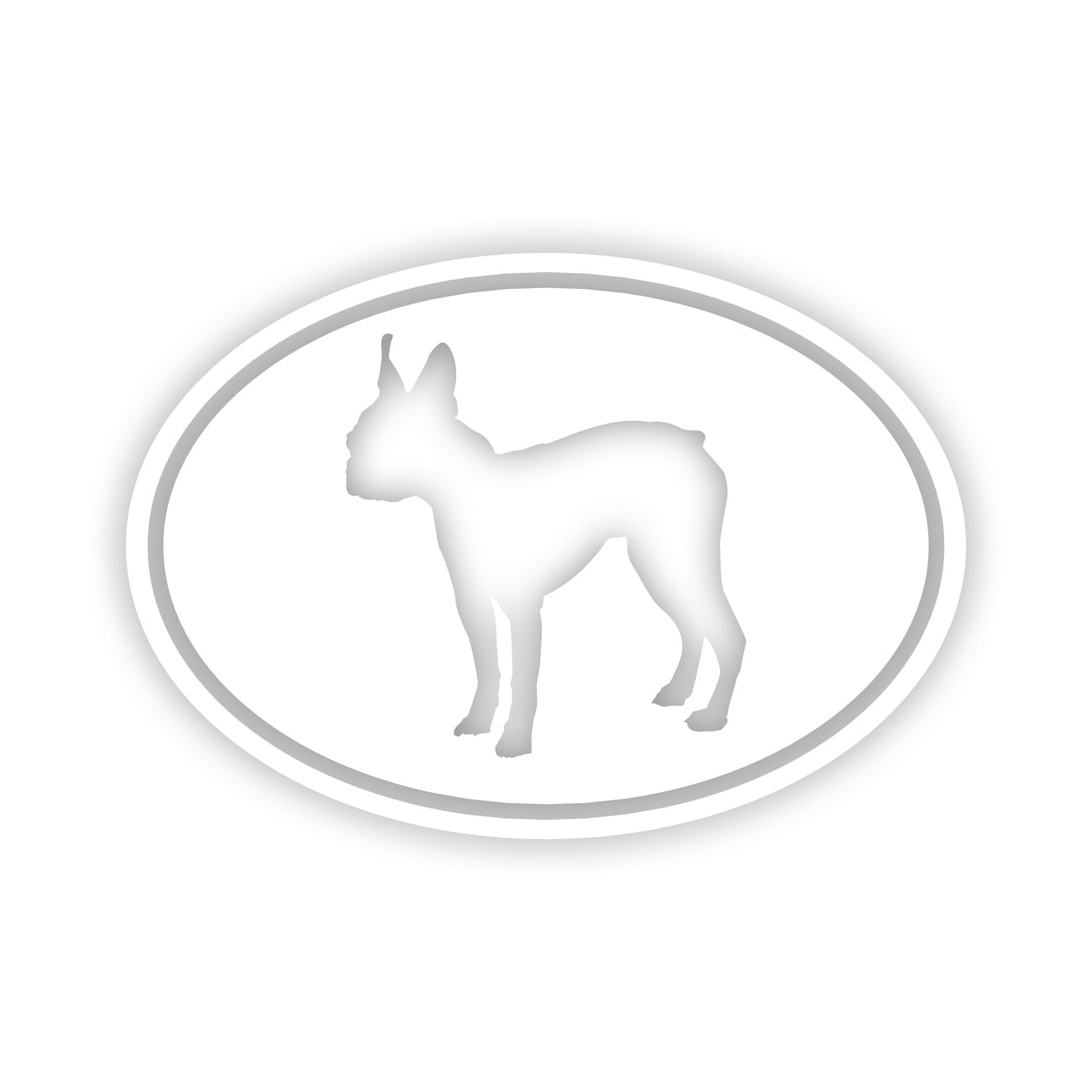 Oval Boston Terrier Sticker Decal Die Cut - Self Adhesive Vinyl ...