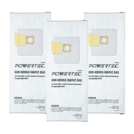 POWERTEC 75044 Sealed Paper Filtered Vacuum Bag | Replacement HPB1 ...