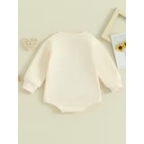 Baby Boy Valentines Day Outfit 3M 6M 12M 18M Sweatshirt Romper Long Sleeve Bubble Onesie Newborn ...