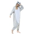Hippo Onesie Adult Unisex Animal One piece Pajamas Polyester sleepwear ...