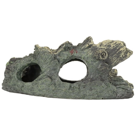 Fish Trunk Cave, Lifelike Fade Resistant Hollow Free Aquarium Tree ...