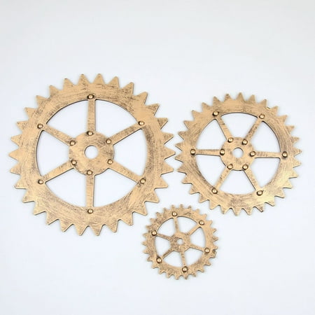 Industrial Style Wooden Gear Decorative Wheel Gear; Old Factory Style ...