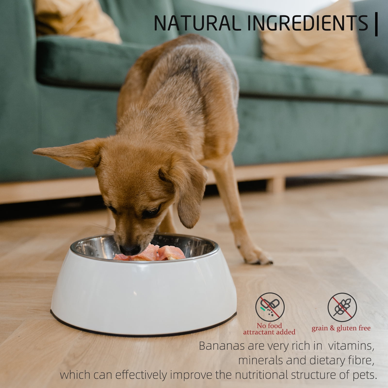 Buy ASMPET Chicken Wrap Banana Rawhide Free Dog Treats, Puppy Training ...