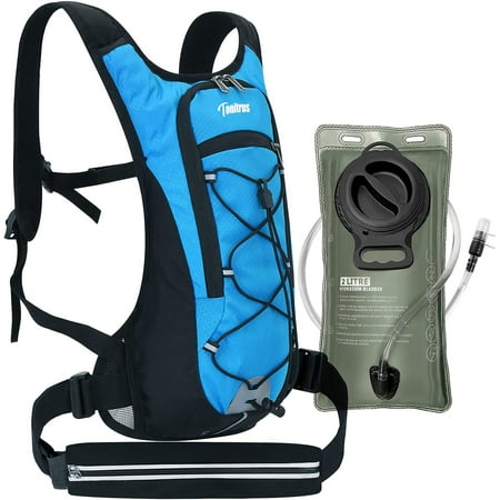Hydration Backpack with Sport Waist Pouch, 70oz Water Bladder Backpack ...