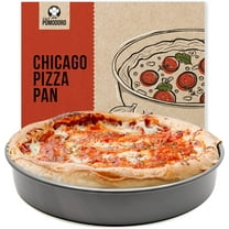 "Chef Pomodoro 12"" Chicago Deep Dish Pizza Pan, Hard Anodized Aluminum ...