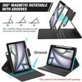 Apple iPad Pro 12.9 Case with Keyboard for 4th/5th/6th Gen, 360° Cover ...