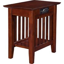Mission Solid Wood Style Chair Side Table in Walnut or Caramel ...