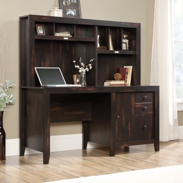 Sauder Orchard Hills Computer Desk with Hutch, Milled Cherry Finish ...