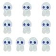 10pcs Glow in Dark Mini Ghost Resin Ornament Set, Luminous Spooky ...