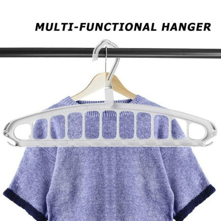 Mymisisa Multi-port Support Circle Clothes Hanger Scarf Drying Rack ...