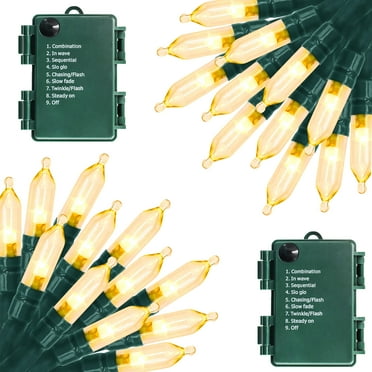 Christmas LED String Lights - Snowball & Tree Decor with Santa, Snowmen ...