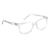 Equate Unisex Reader Glasses with Case, Plastic Lens, Clear Color, +2. ...