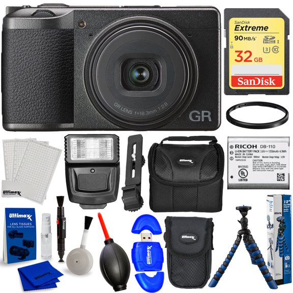 Ricoh GR III Street Edition Compact Camera - 24.2 MP, APS-C, 1080p, Wi ...