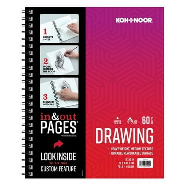 Strathmore 18" x 24" Wire Bound Drawing Pad 25 Sheets - Walmart.com