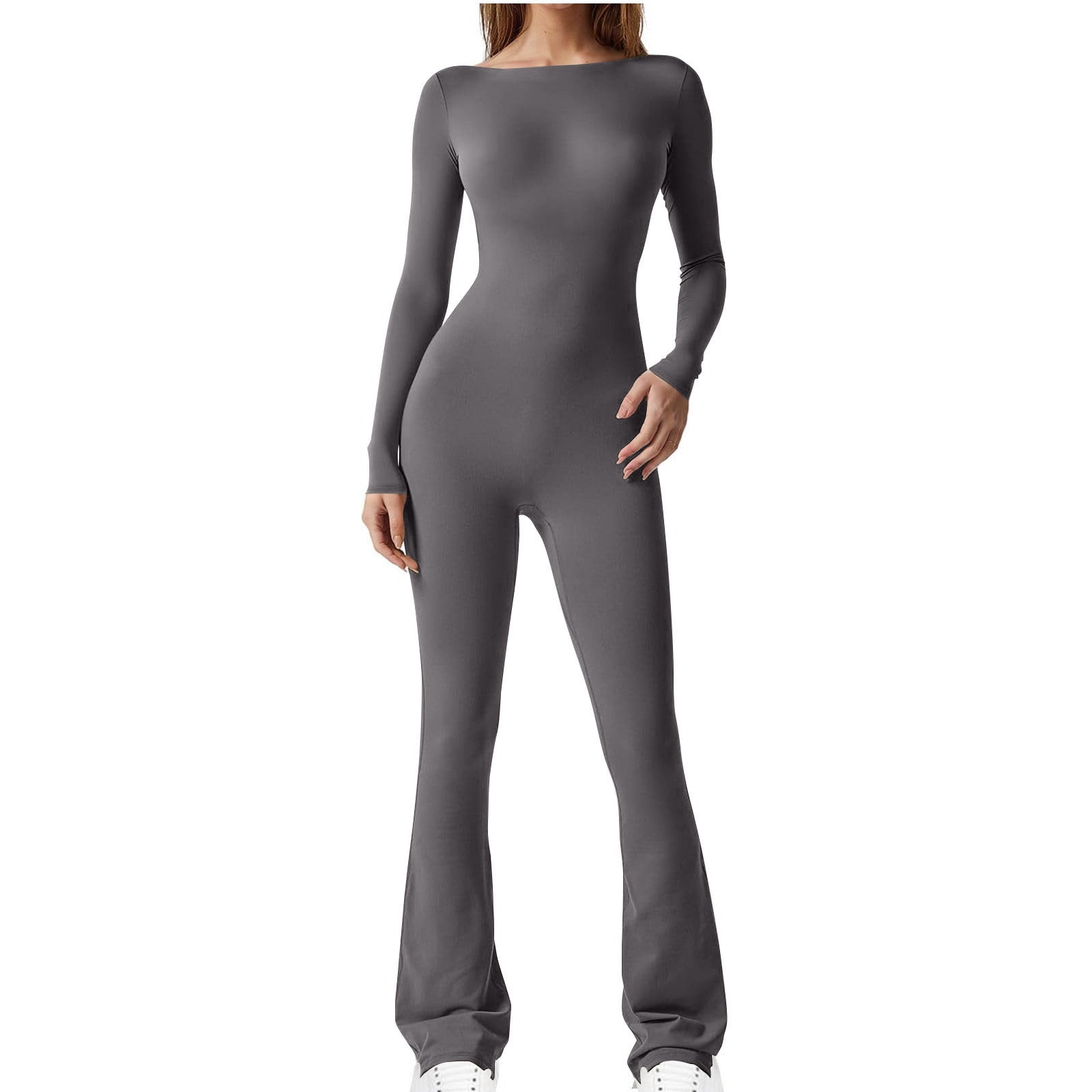 Click here for Yuyuzo Womens Long Sleeve Workout Jumpsuit Yoga 1... prices