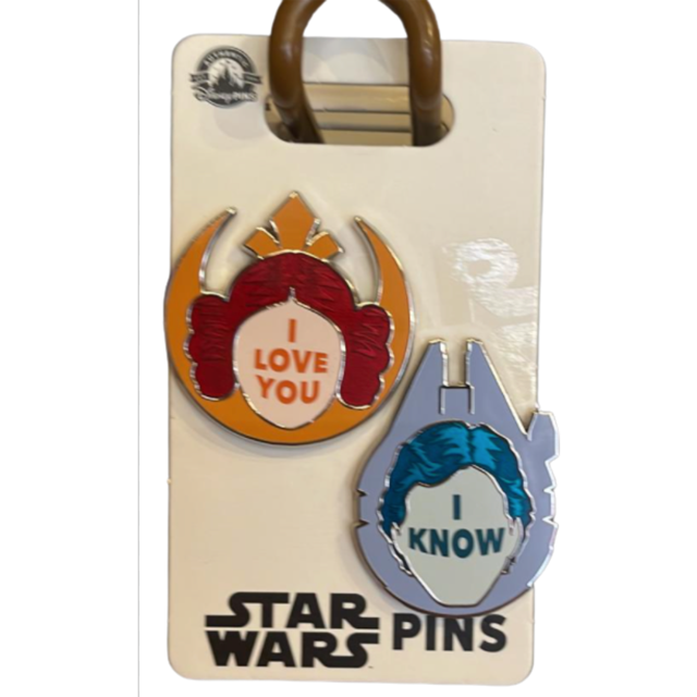 Disney Parks Star Wars I Love You - I Know Pin Set New With Card ...