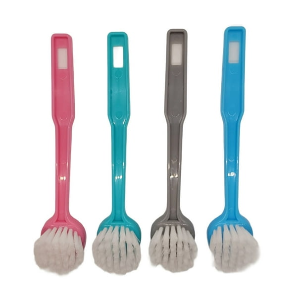 Handy Housewares 4pc Multi-Purpose Round Head Kitchen Dish Scrub Brush ...