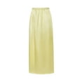 Niceyoeuk Women Half Slip Underskirt Solid Color Inner Lining For Midi Skirt