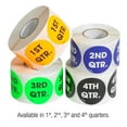 Tape Logic 2" Circle "4TH QTR." Quarter Label Black 500/Roll DL6793 ...