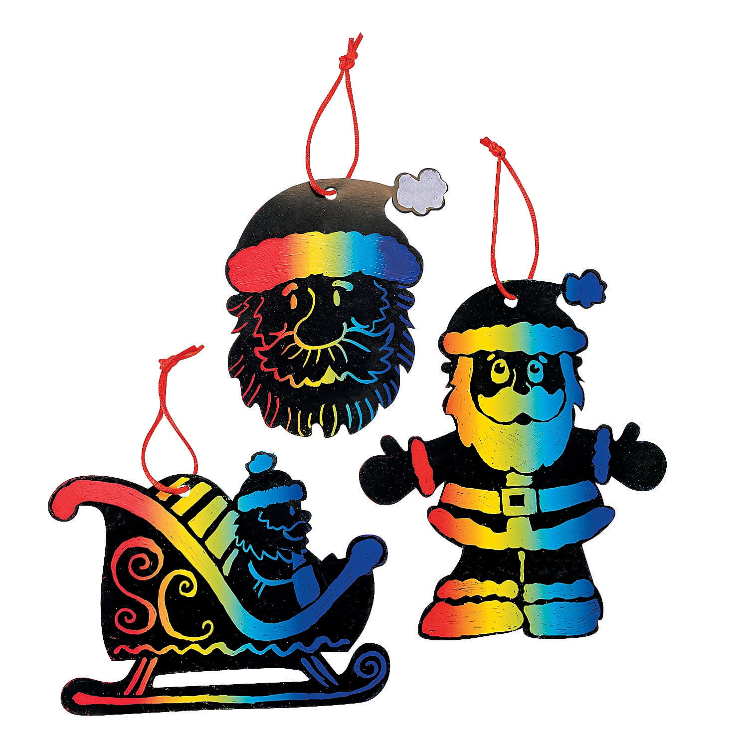 Santa Magic Scratch Ornaments - Craft Supplies - 24 Pieces - Walmart.com