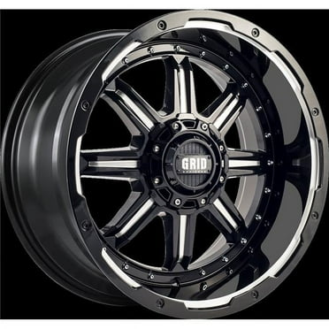 72155F21 5 x 150 in. GD07 Wheel with Milled Lip, Matte Black - Walmart.com