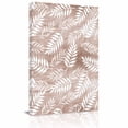 Clay Fronds Canvas Wall Art for Living Room, Terracotta Sand Leaf Plant ...