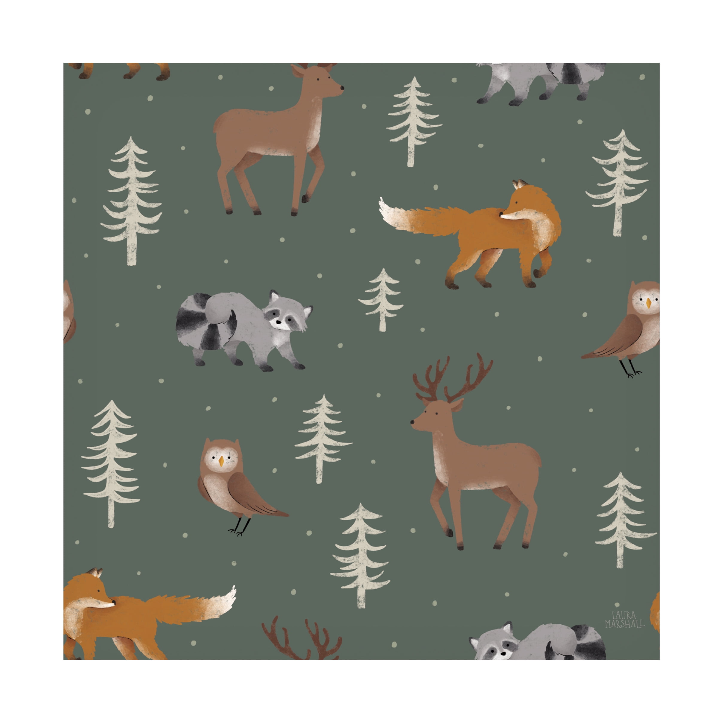 Laura Marshall 'Gone Glamping Pattern VID' Canvas Art - Walmart.com