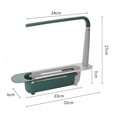 Bowayaoa Telescopic Over Sink Caddy, Extendable Plastic Kitchen Sink ...