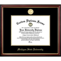 Michigan State 8.5" x 11" Gold Embossed Diploma Frame - Walmart.com