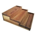 jicheng 3 Tier Spice Rack Wooden Spice Rack Organizer for Pantry ...