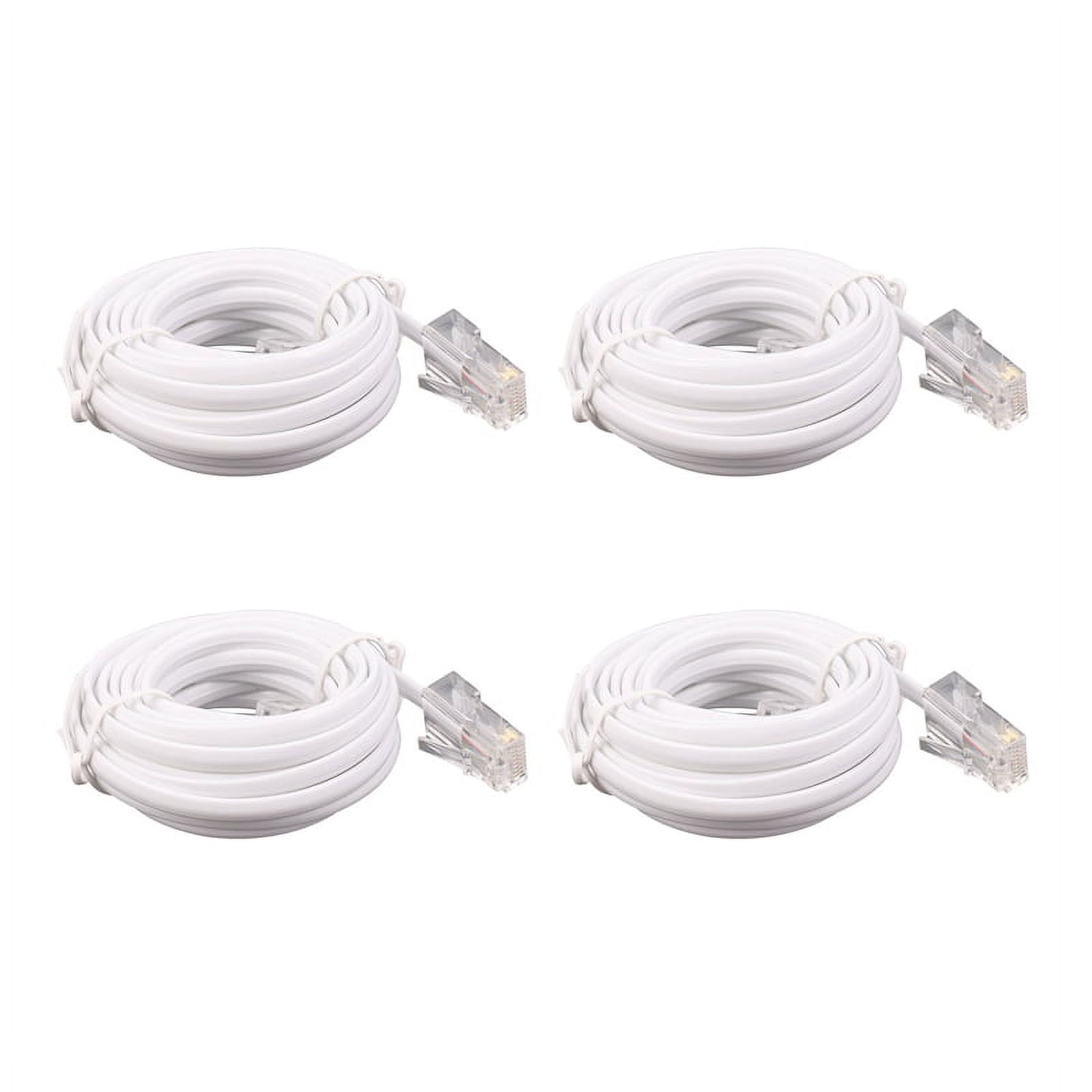 4X RJ11 6P4C Una RJ45 8P4C Teléfono Modular Cable de Extensión de ...