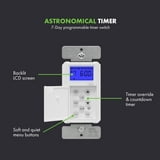 TOPGREENER Digital Astronomic Timer Switch, 7-Day Programmable Sunrise ...