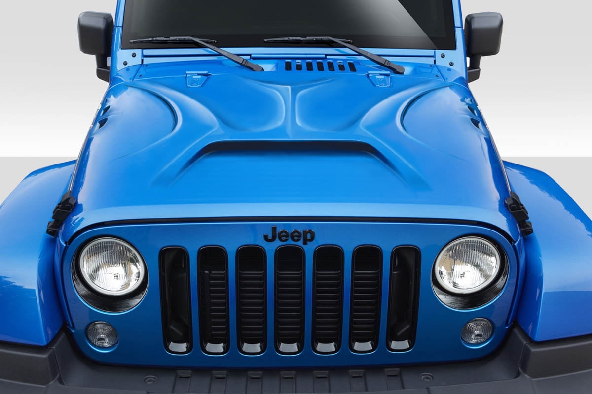 2007-2018 Jeep Wrangler Duraflex Predator Hood - 1 Piece - Walmart.com